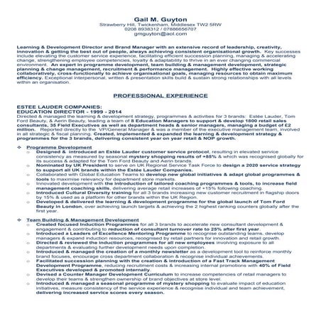 Gail M. Guyton CV | DOC