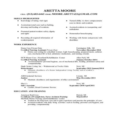 Administrative resume (ecs | PDF
