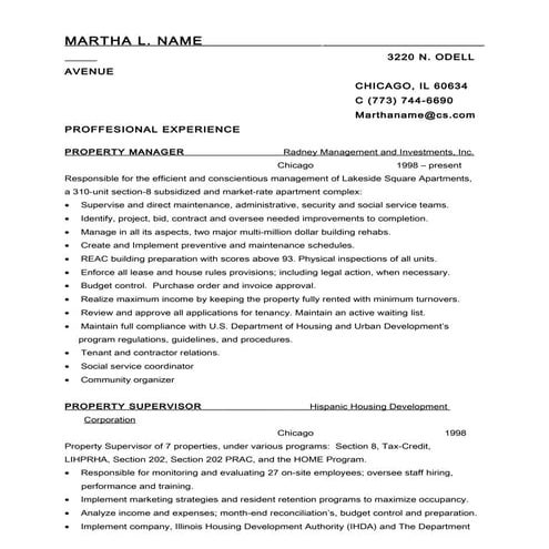 DD Resume 2 | DOCX