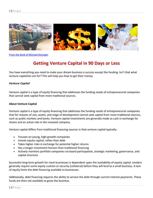 Private Equity vs. Venture Capital - Key Differences Explained | DOCX