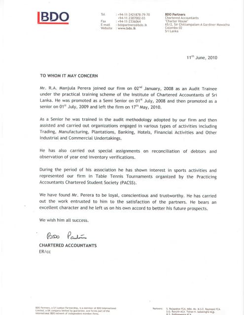 Service Letter - BTE | PDF