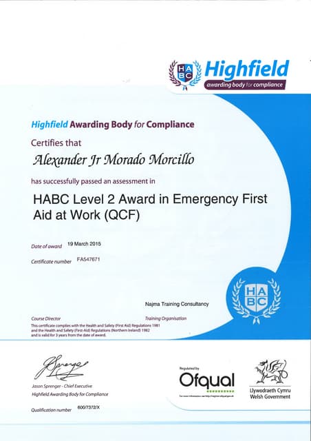 Fire Warden Certificate | PDF