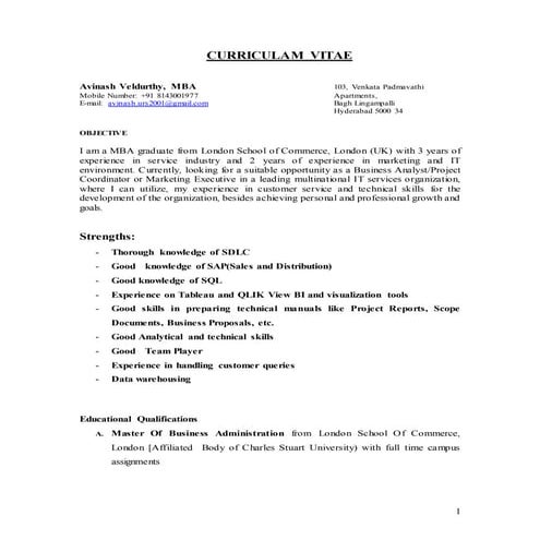 AVINASH CV(1) | DOCX