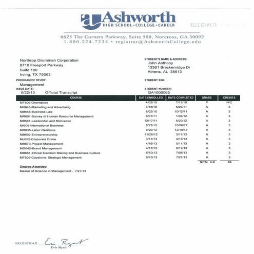 Masters_Degree_transcript | PDF