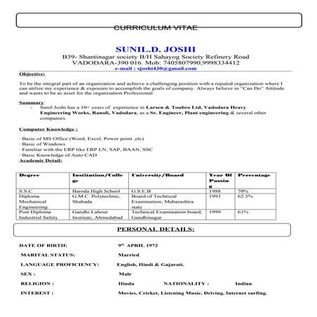 CV JOHAN BOTHMA | PDF
