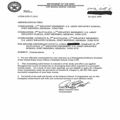 OCS Distinguished Military Graduate | PDF