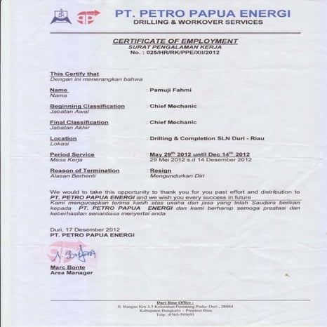 Experience Cert 2 | PDF