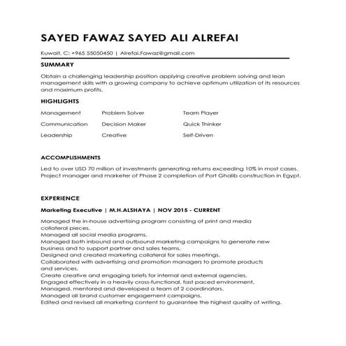 Fawaz - Updated | PDF