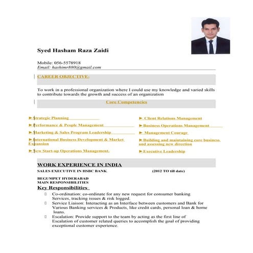 hasham cv (1) | PDF