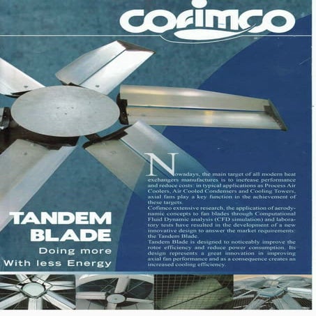 COFIMCO AXIAL FANS- TANDEM BLADES copy | PDF