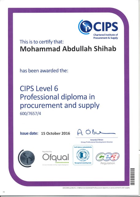CIPS Level 40001 | PDF