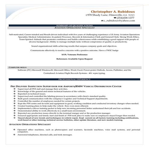 christopher rubidoux resume | PDF