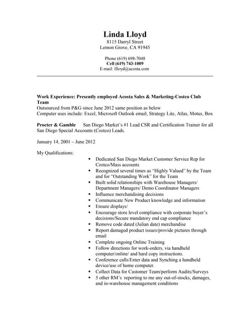 Resume rough draft | DOCX