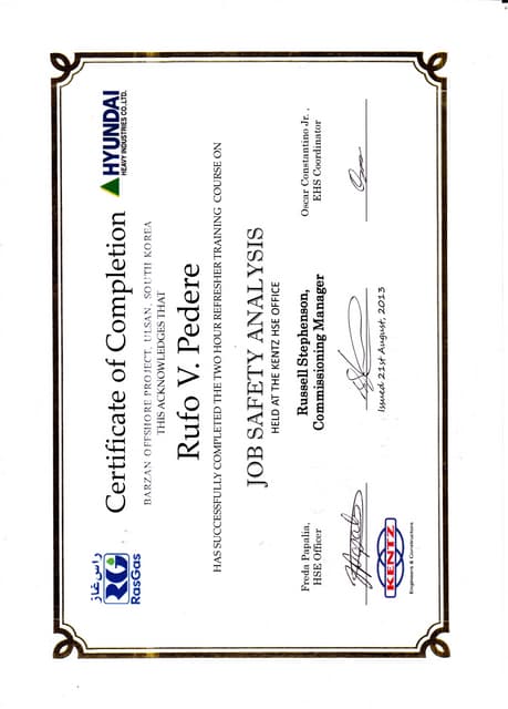 Integrity selling certificate | PDF