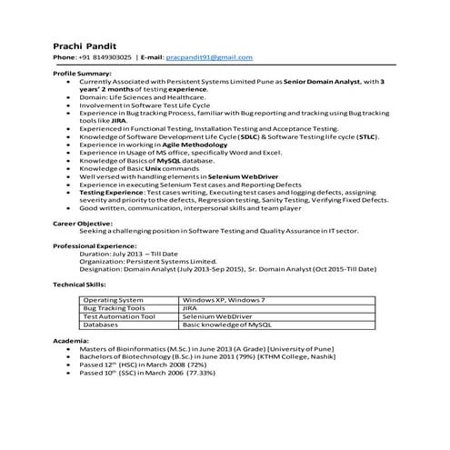 Prachi Pandit_Selenium | PDF