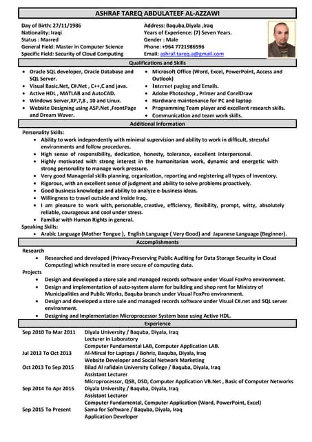 RC's Resume | PDF