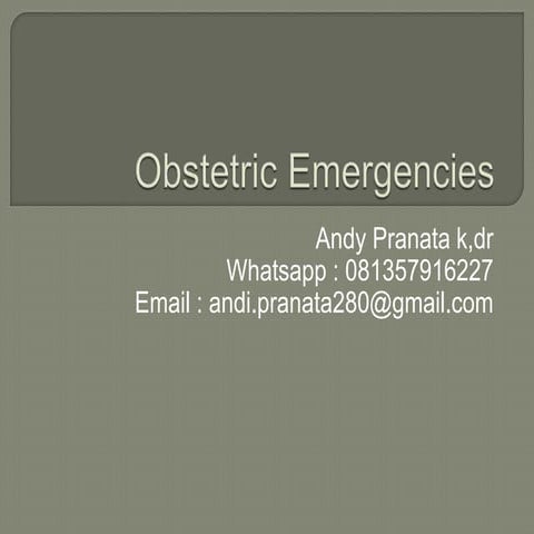 Obstetric_Emergencies | PPT