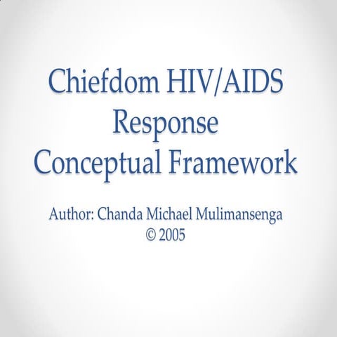 chiefdom conceptual framework | PPT