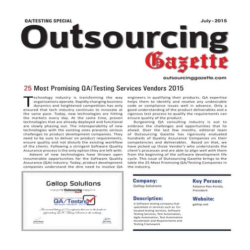 Gallop Corporate Overview | PDF