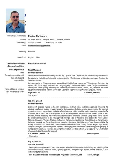 Cv english | PDF