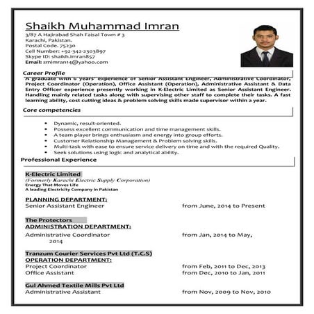 S.M.Imran Cv | DOC | Business Administration | Business