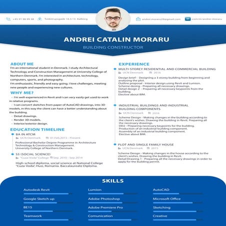 CV - Andrei Catalin Moraru | PDF | Technology & Computing