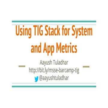 Using TICK Stack For System and App Metrics | PPTX