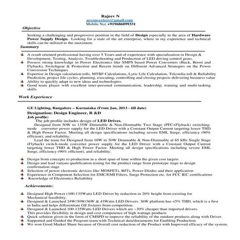 Rajeev_Resume | PDF | Technology & Computing