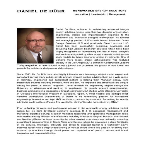 Professional Bio | PDF