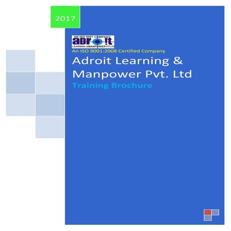 2017 Adroit's Training Brochure(imp) | PDF