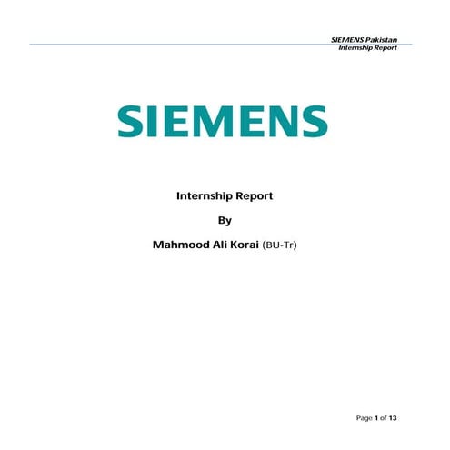 Transformer report-Siemens | PDF