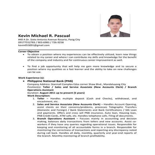 kevin RESUME | PDF