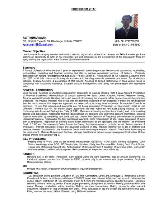 Jitendra Resume | DOC | Credit Cards | Personal Debt