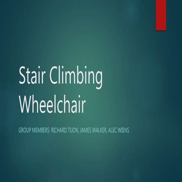 Stair Climbing Wheelchair Powerpoint | PPTX