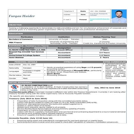Nasser CV -2016 | PDF