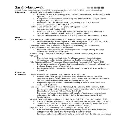 offical resume | DOCX