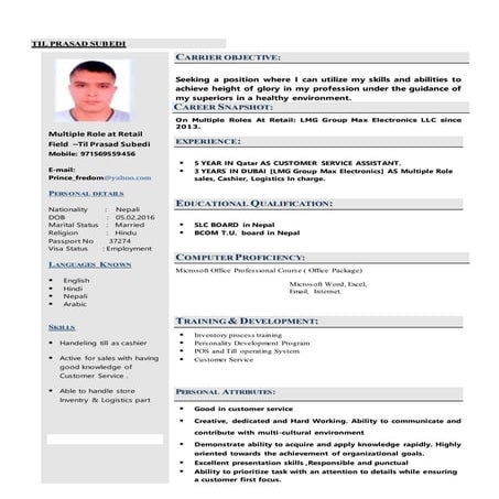 CV of UZZAL | DOCX
