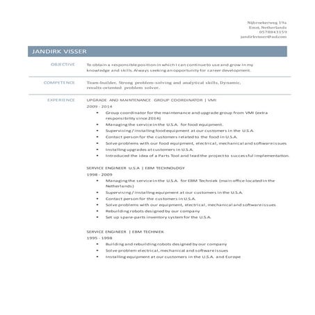 Resume JD 2015 | DOCX | Manufacturing Industry | Industries