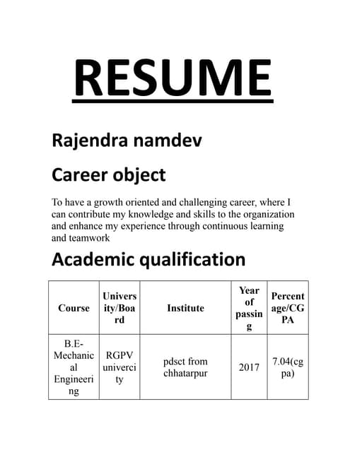 Cv deshank jain | PDF