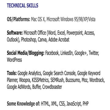Technical Skills | PPTX