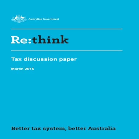 Tax discussion paper | PDF