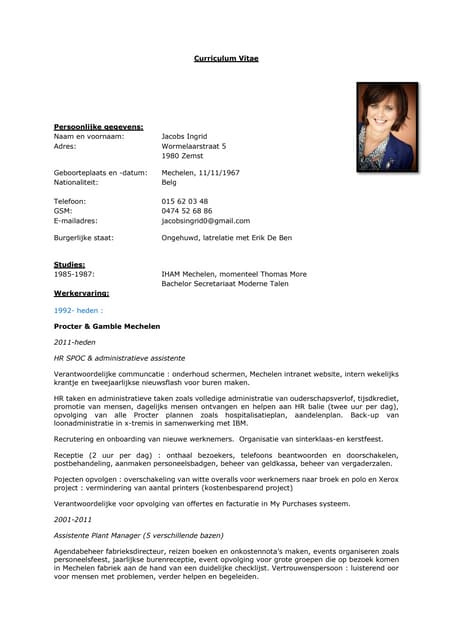 Curriculum Vitae J. Aponno-Tholen | PDF
