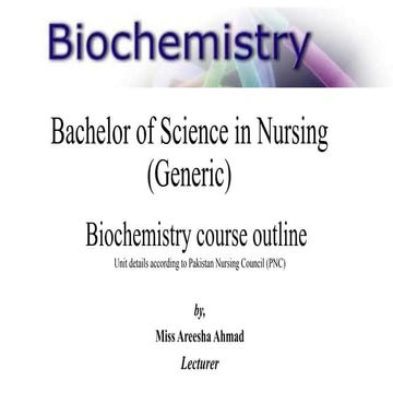 GBSN - Biochemistry course outline | PPTX
