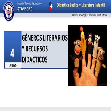 GÉNEROS LITERARIOS Y RECURSOS DIDÁCTICOS | PPTX