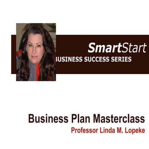 SMARTSTART Business Plan Masterclass | PPT