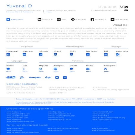 Yuvaraj Profile | PDF
