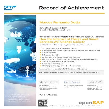 iot1-RecordOfAchievement | PDF