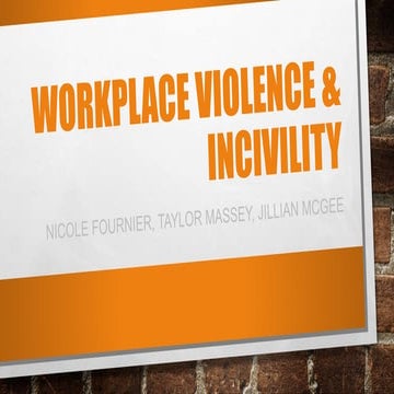 Workplace Violence | PPT