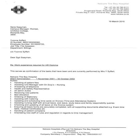 yvonne diploma letter | PDF