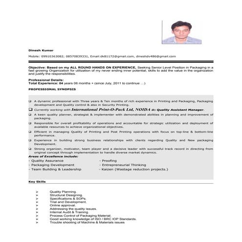 Dinesh CV IPP | DOC